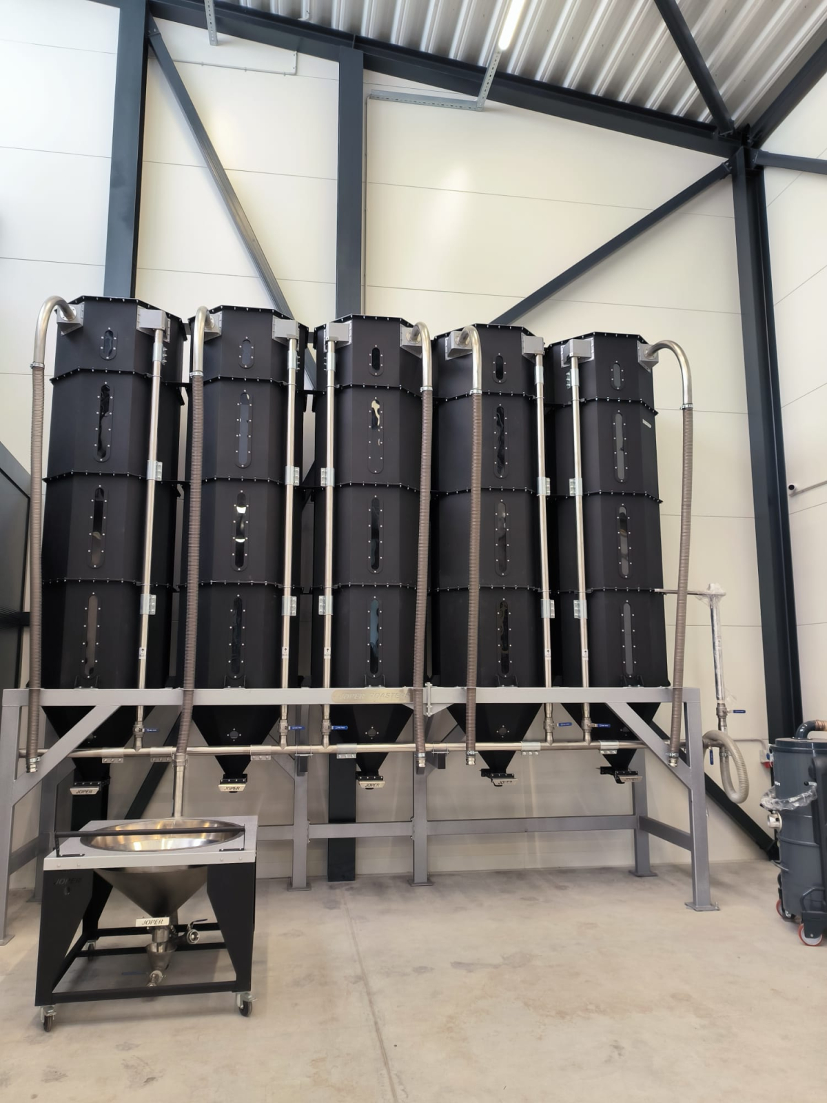 Green Coffee Silos - Joper Roasters